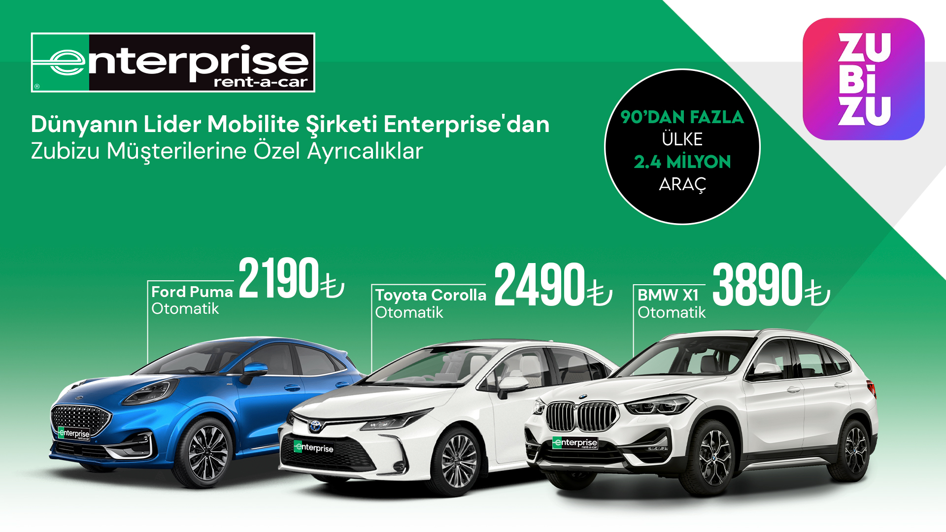 Zubizu Kullanıcılarına Özel Fırsatlar | Enterprise